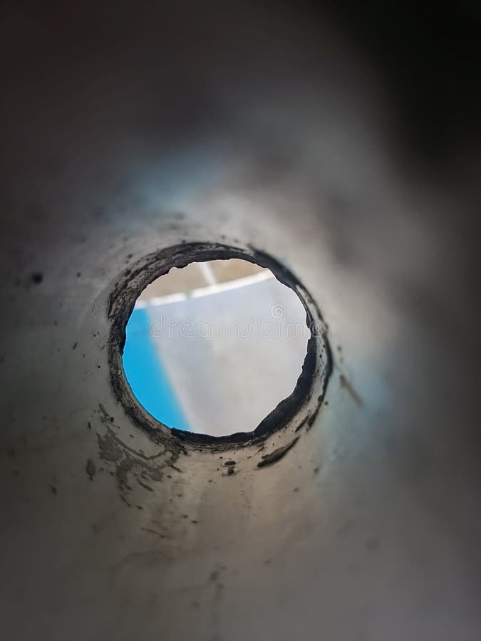 View of a Pipe from the Inside Stock Image - Image of view, pipe: 390010321