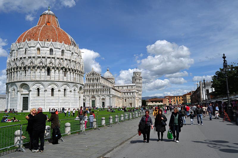 Pisa Square. Cathedral Italy. Stock Photo - Image of architecture ...