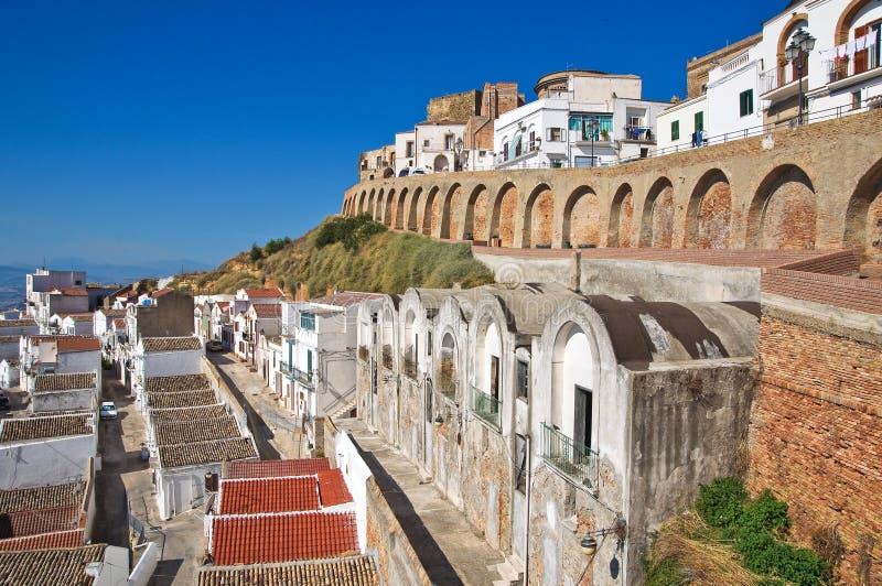 View of Pisticci. Basilicata. Italy Stock Image - Image of blue, house ...