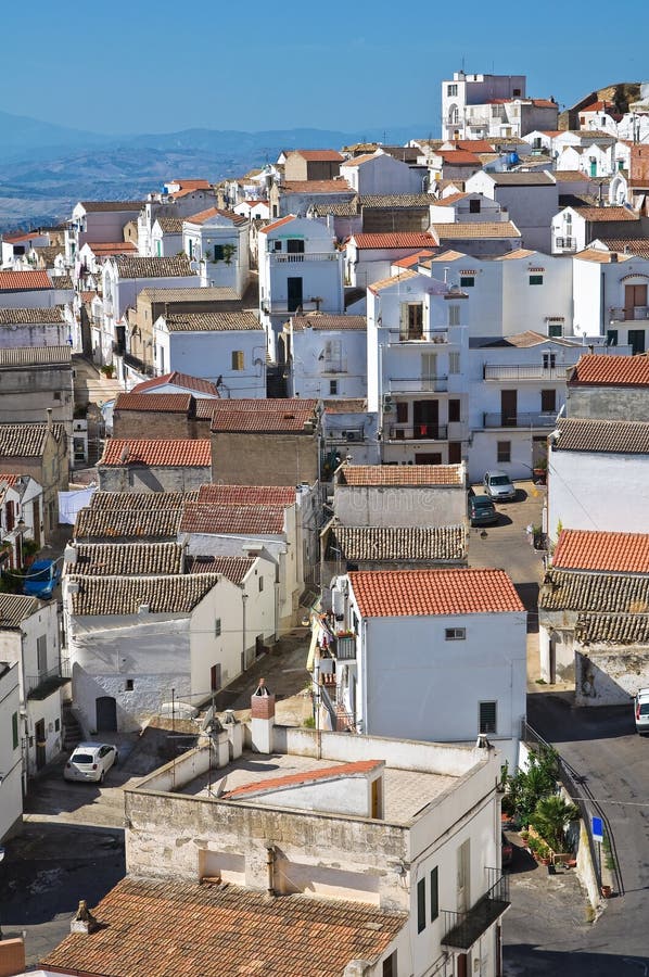 View of Pisticci. Basilicata. Italy Stock Image - Image of italy ...