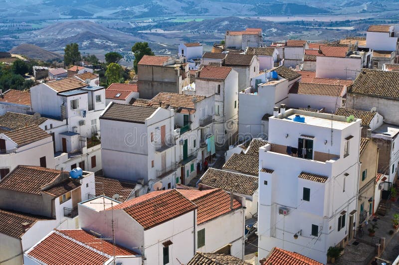 View of Pisticci. Basilicata. Italy Stock Image - Image of italy ...