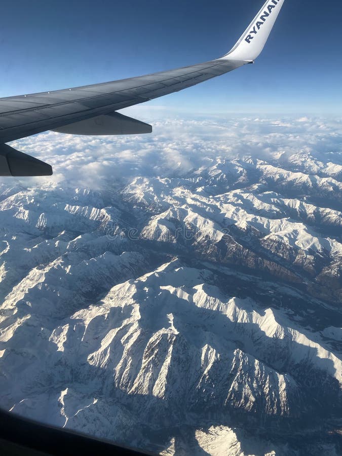 View from the Plane To Alps Editorial Image - Image of landscape ...