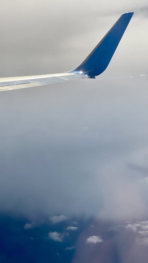 View from the Plane To the Landscape of the Sky and Heavy Clouds Stock ...
