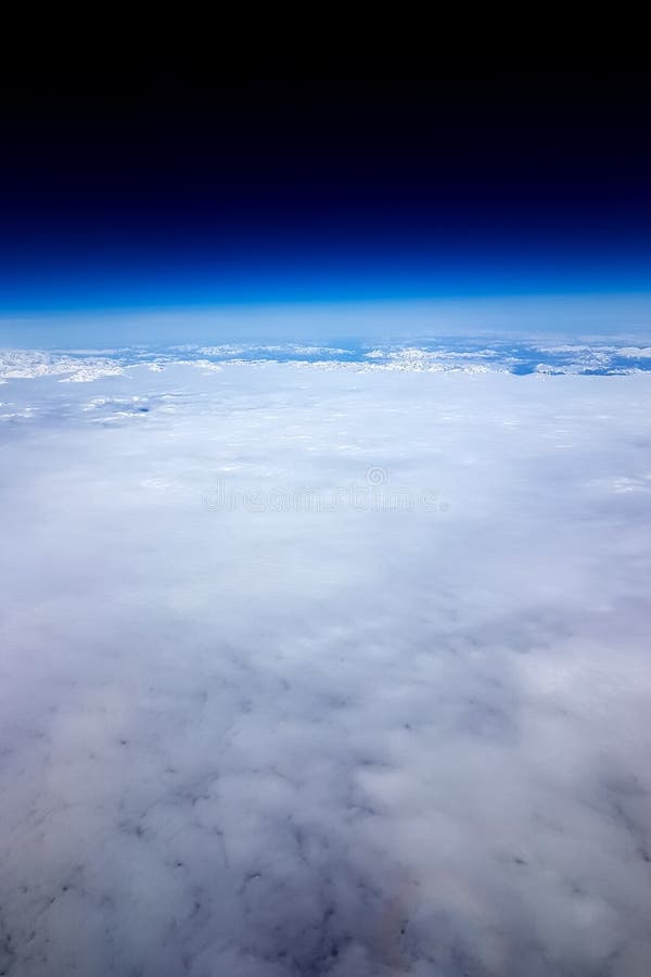 View of the Planet Earth during a Flight into Space and Entering a Low ...