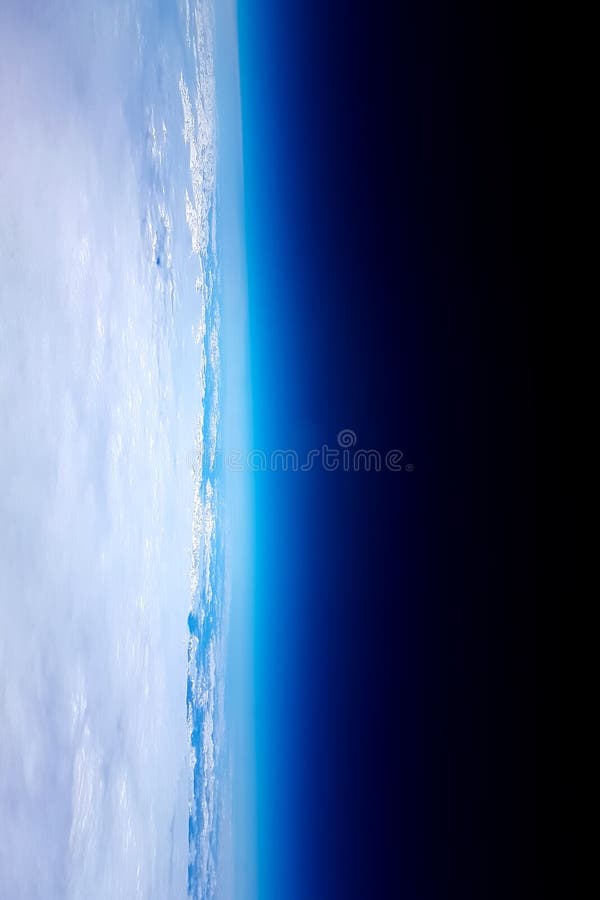 View of the Planet Earth during a Flight into Space and Entering a Low ...