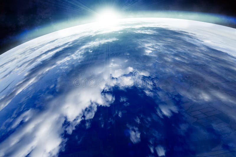 View of Planet Earth from Space Stock Photo - Image of cosmos ...
