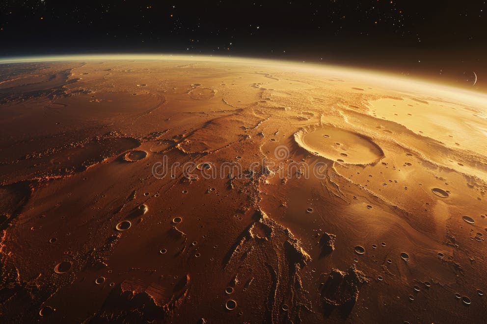 A View of the Planet from the Surface of Mars. Suitable for Space ...