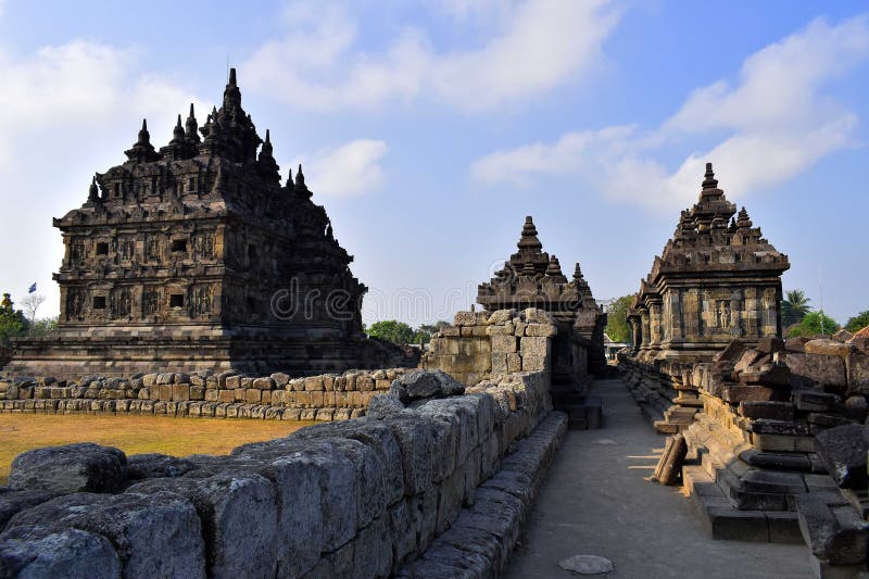 The View of Plaosan Temple this Temple Located in Klaten, Central Java ...