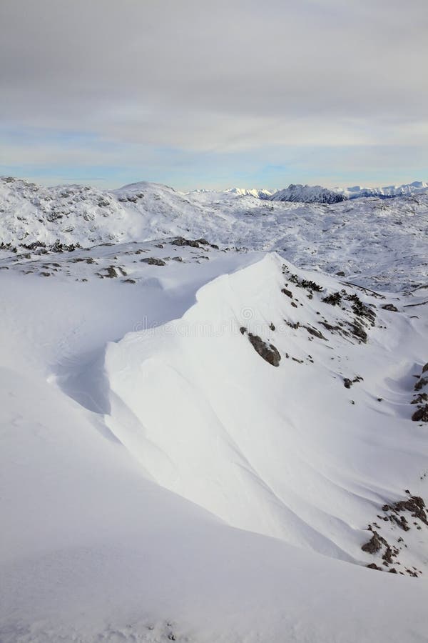 View of Plateau Dachstein-Krippenstein. Stock Image - Image of area ...