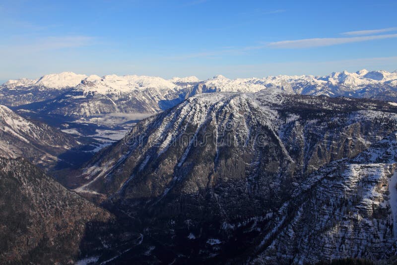 View of Plateau Dachstein-Krippenstein. Stock Image - Image of activity ...
