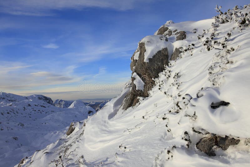 View of Plateau Dachstein-Krippenstein. Stock Photo - Image of area ...