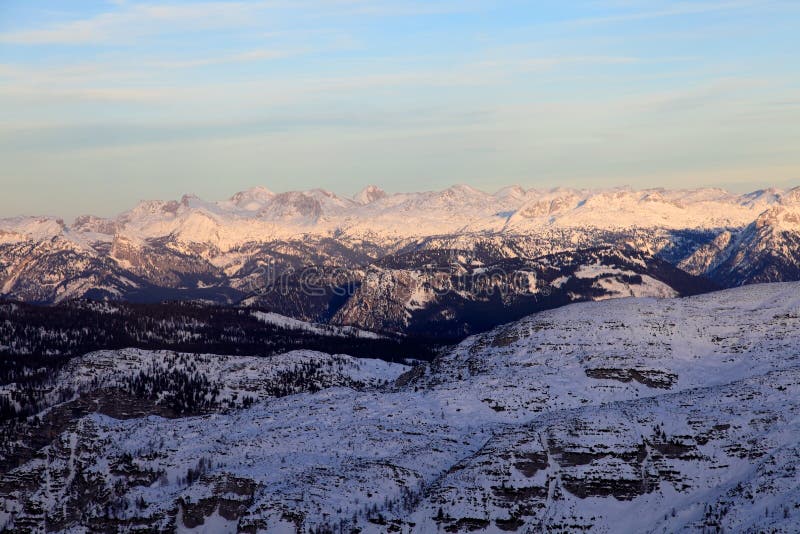 View of Plateau Dachstein-Krippenstein. Stock Image - Image of ...