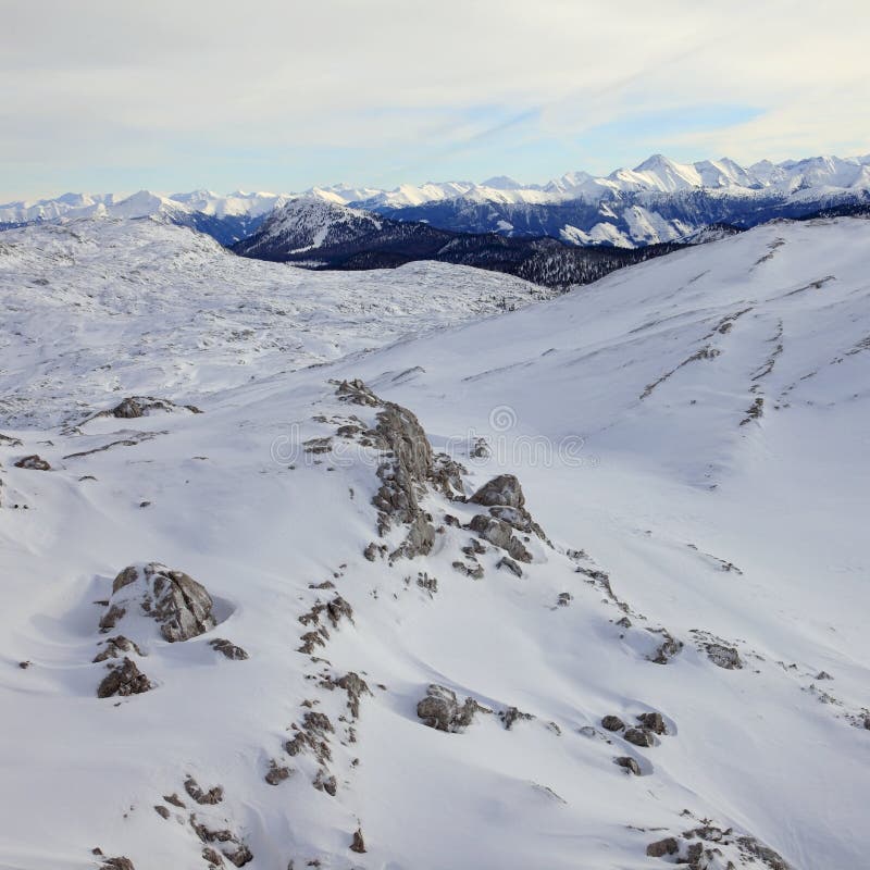 View of Plateau Dachstein-Krippenstein. Stock Photo - Image of outdoors ...