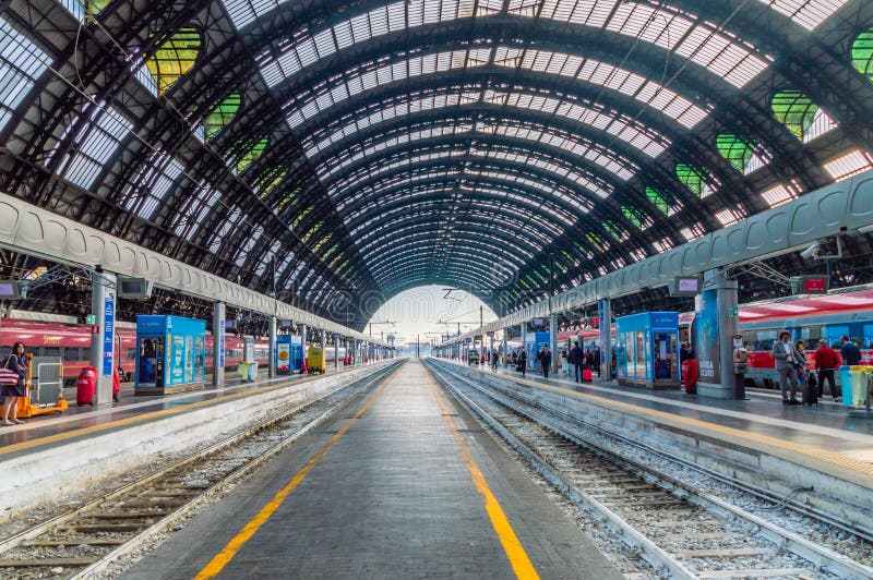 View of Platforms of the Stadium MRT Station Along the Circle Line ...