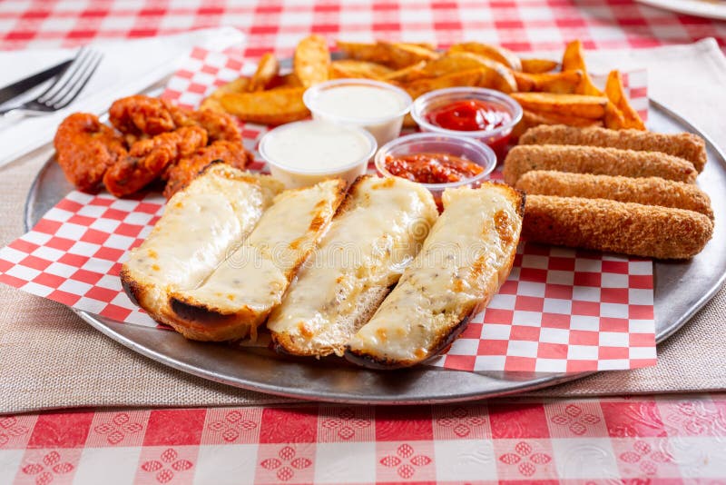 Appetizer sampler pan stock image. Image of menu, kitchen - 192744621