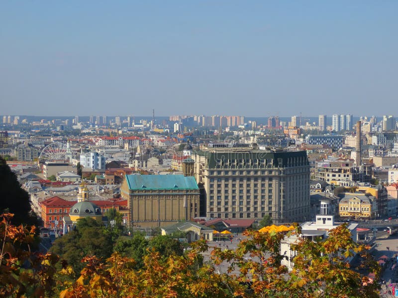 View of Podol in the Capital of Ukraine in Kyiv. Stock Photo - Image of ...