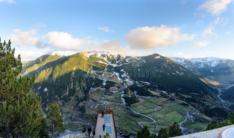 Mirador Roc Del Quer, Canillo. Andorra Stock Image - Image of mirador ...