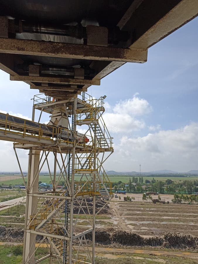 View Point from Height Work Position of Factory and Industry ...