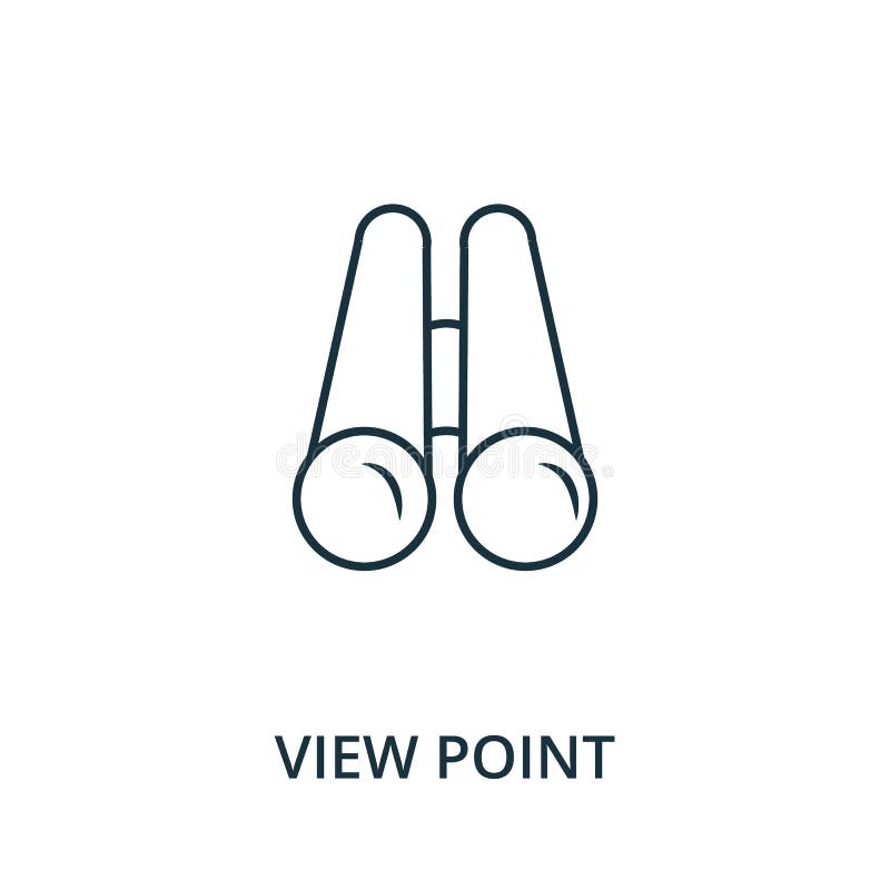 View Point Icon. Line Style Element from Navigation Collection. Thin ...