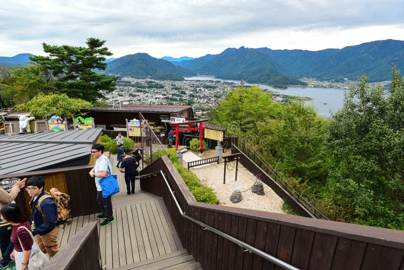 View Point at Kachi Kachi Ropeway with Fujisan Editorial Image - Image ...