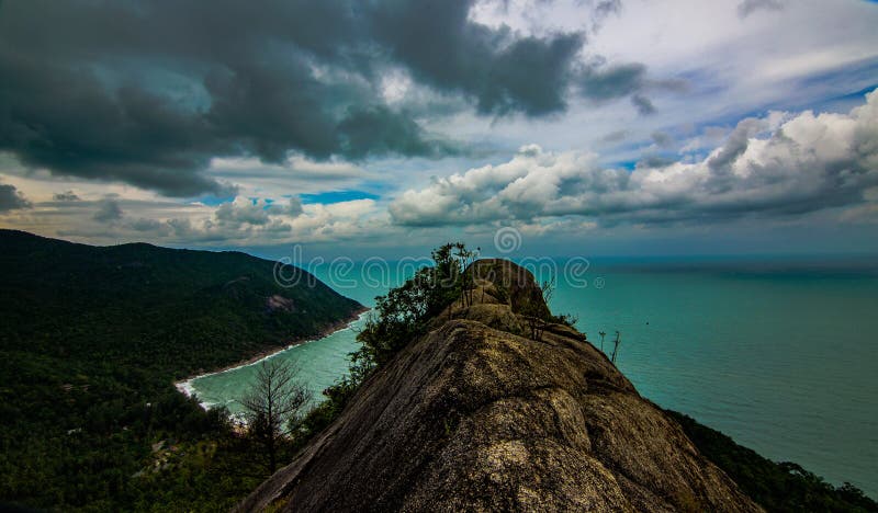 View point Koh Phangan stock image. Image of birds, nature - 68282177