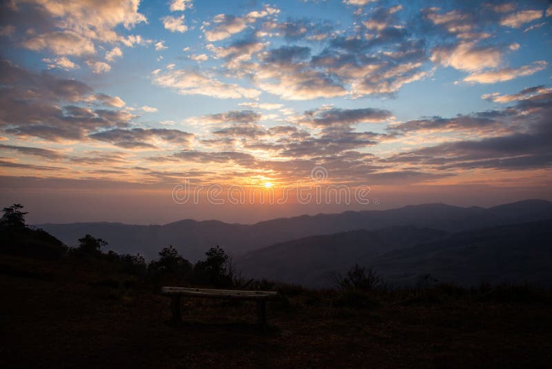 View Point for Look Sunshine in Nature. Stock Photo - Image of black ...