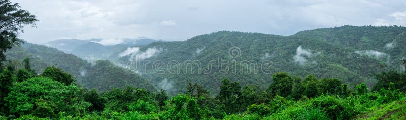 View Point on Mountain Overlook Landscape. Stock Image - Image of light ...