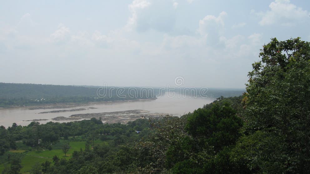View Point on Pha Taem Ubon Ratchathani Province Stock Photo - Image of ...
