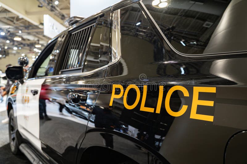 View of the "Police" Text on a Police Car Stock Photo - Image of unit ...