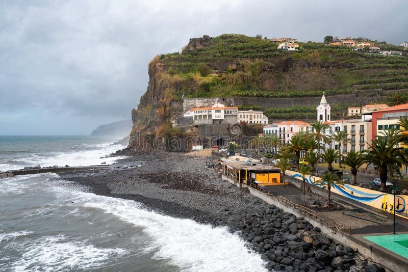 Ponta Do Sol Village Aerial View, Santo Antao Island, Cape Verde Stock ...