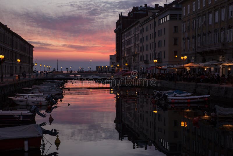View of Ponte Rosso, Trieste Editorial Image - Image of travel ...
