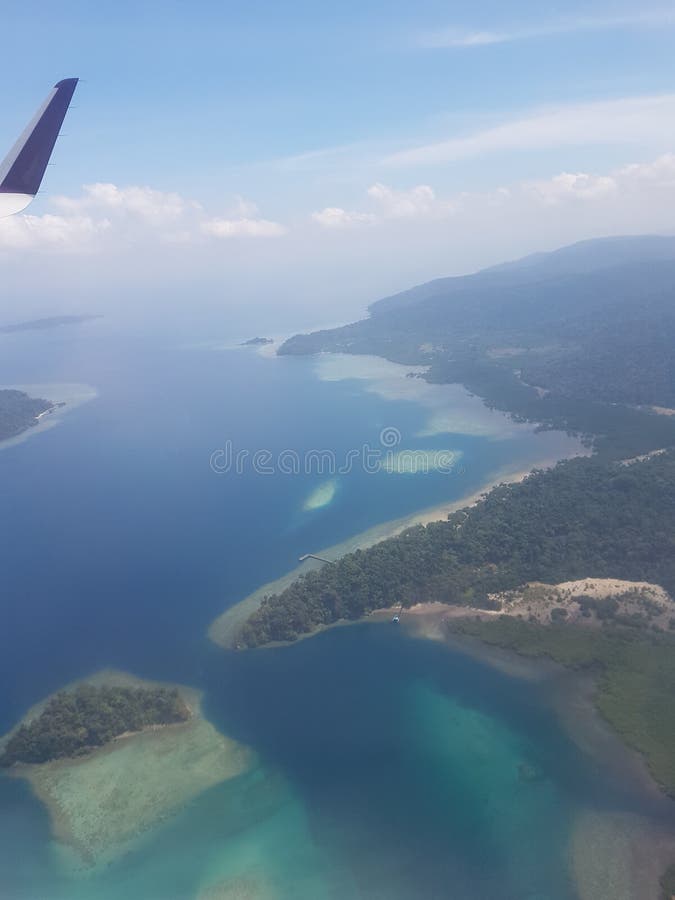 View of Port Blair from the Sky Stock Photo - Image of travel ...