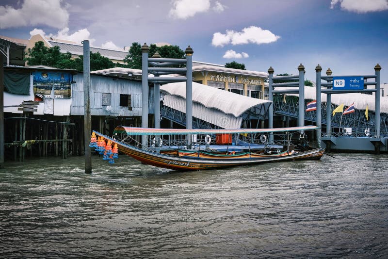 View of the Port and a Boat on the Water. Editorial Photography - Image ...