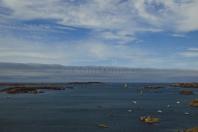 View of the Port from the Harbor Stock Photo - Image of dawn, wave ...