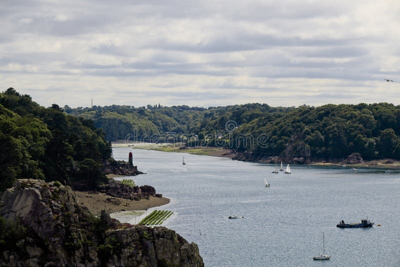 View of the Port from the Harbor Stock Image - Image of tree, lake ...