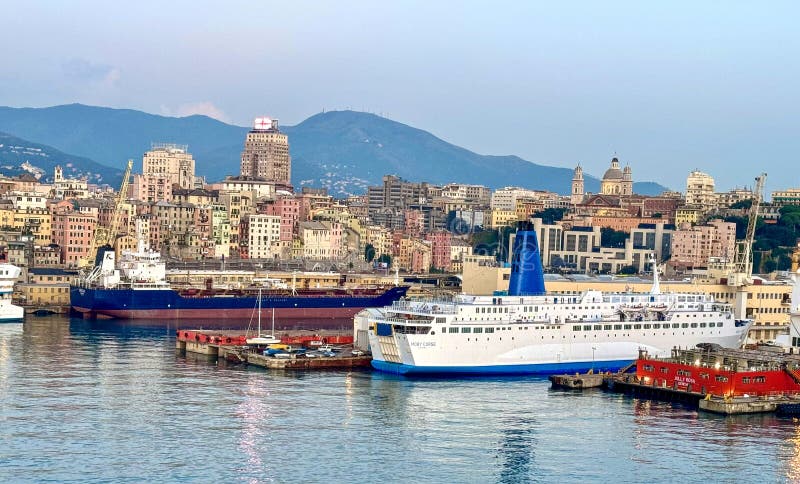 View of the Port of Naples, with a Ship, a Car Park Editorial Stock ...