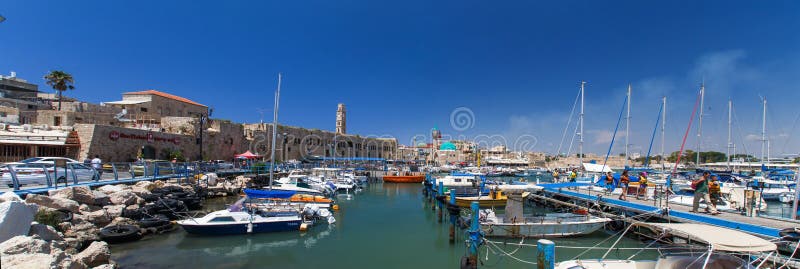 View of the Port of Old Akko Akko Israel Editorial Stock Image - Image ...