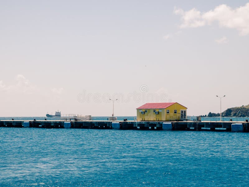 View on the Port Side of Saint Martin Island Landscape Stock Photo ...