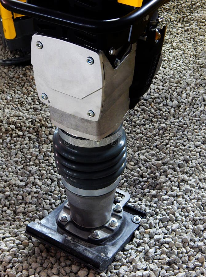 View of Portable Road Construction Machinery Stock Image - Image of ...