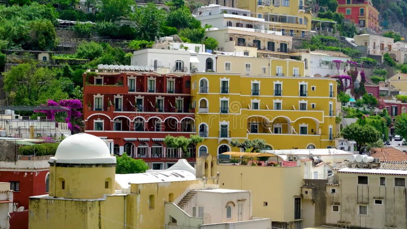 View of Positano, Amalfi Coast, Italy Stock Footage - Video of positano ...