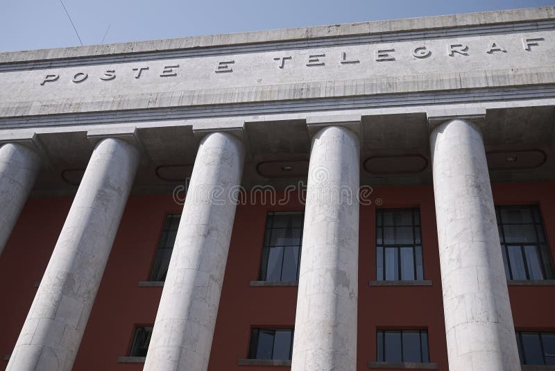 Poste and Telegrafi Building Editorial Stock Photo - Image of italiane ...