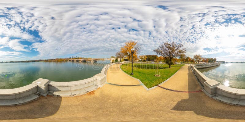 View of the Potomac River from Rock Circle Trail Washington DC. 360 ...