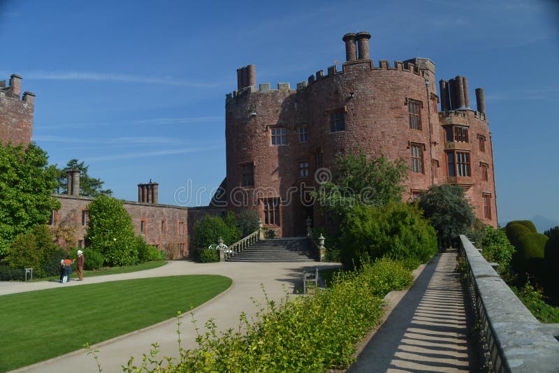 A View of Powis Castle Wales Stock Photo - Image of baron, heritage ...
