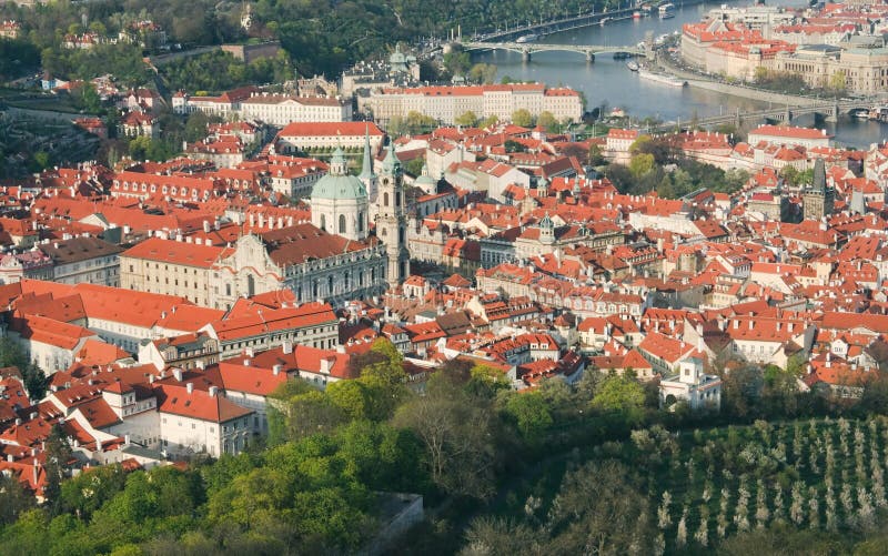 View of Prague stock image. Image of famous, town, place - 31474451