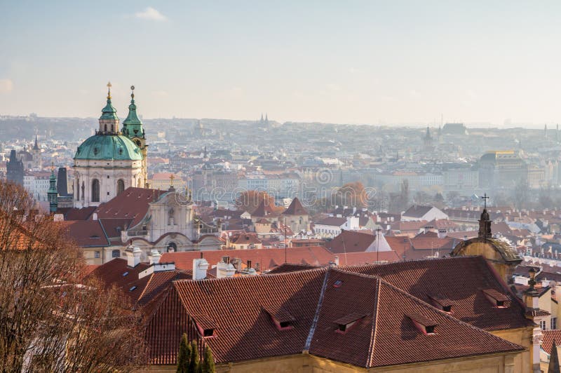 View of Prague from the Top Stock Photo - Image of vacation, europe ...