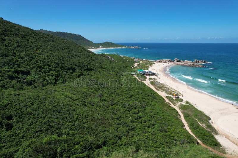 View of Praia Mole and Galheta Beaches from the Top of Cliffs, in ...