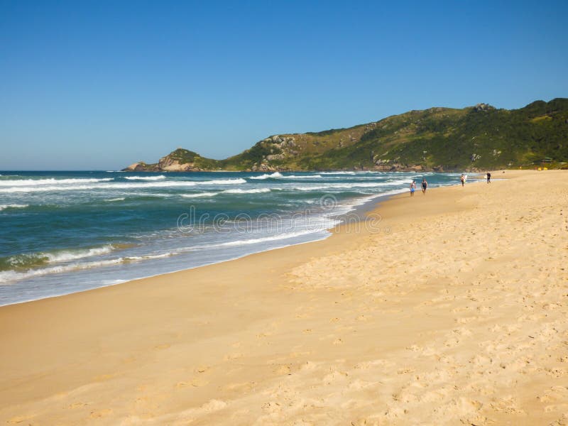 A View of Praia Mole Mole Beach in Florianopolis, Brazil Stock Photo ...