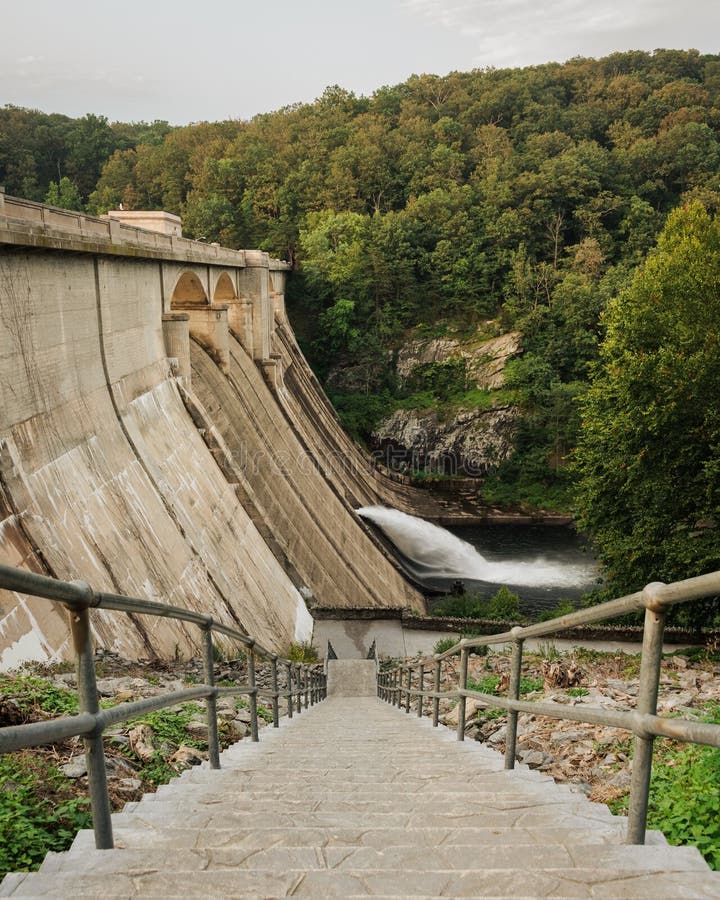 View of Prettyboy Dam, in Baltimore County, Maryland Stock Photo ...