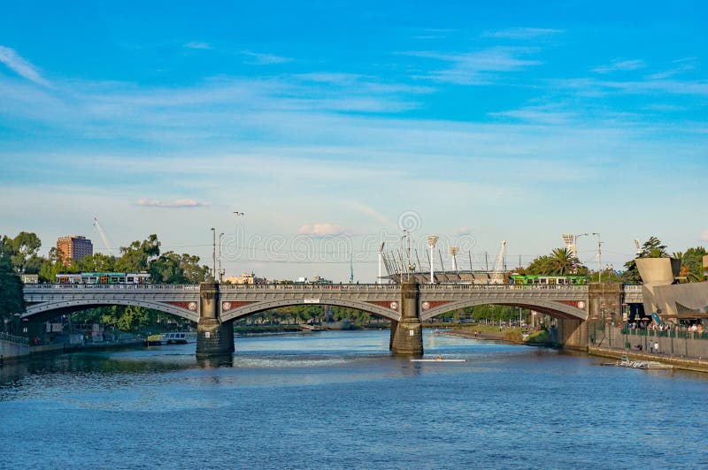 View on Princess Bridge Over Yarra River in Melbourne Editorial Image ...