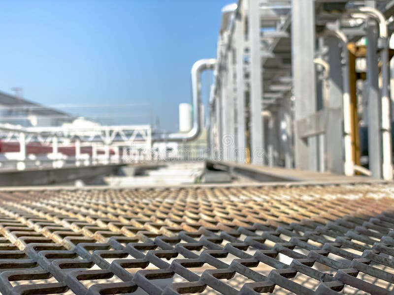 View of Process Cooling Water System at Factory Stock Image - Image of ...